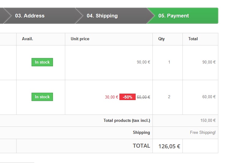 final step shows TOTAL without VAT - how can get fixed? Prices above are VAT included ...