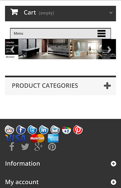 Set Top Navigation Bar, Categories & Store Information Opened by Default on Mobile Site ...