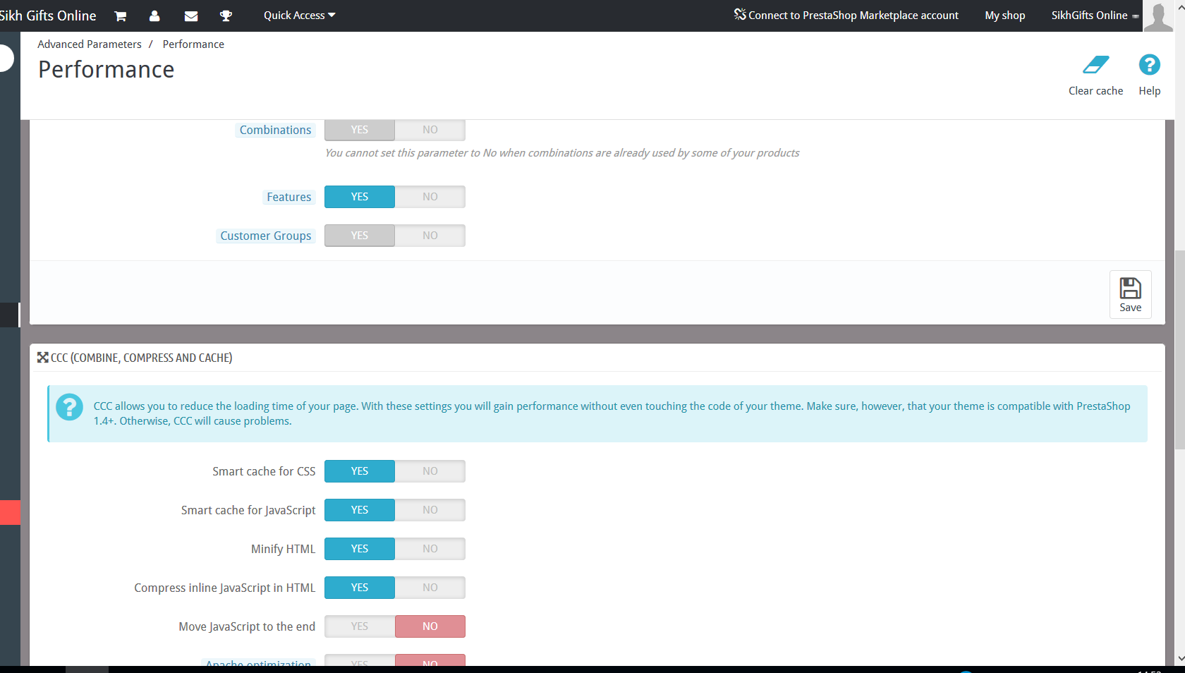 Smarty Cache Error - Configuring and using PrestaShop - PrestaShop Forums