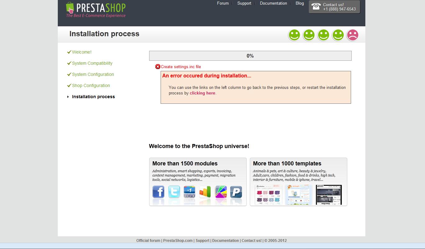 Create C File Failed Installing Prestashop For The First Time Prestashop Forums