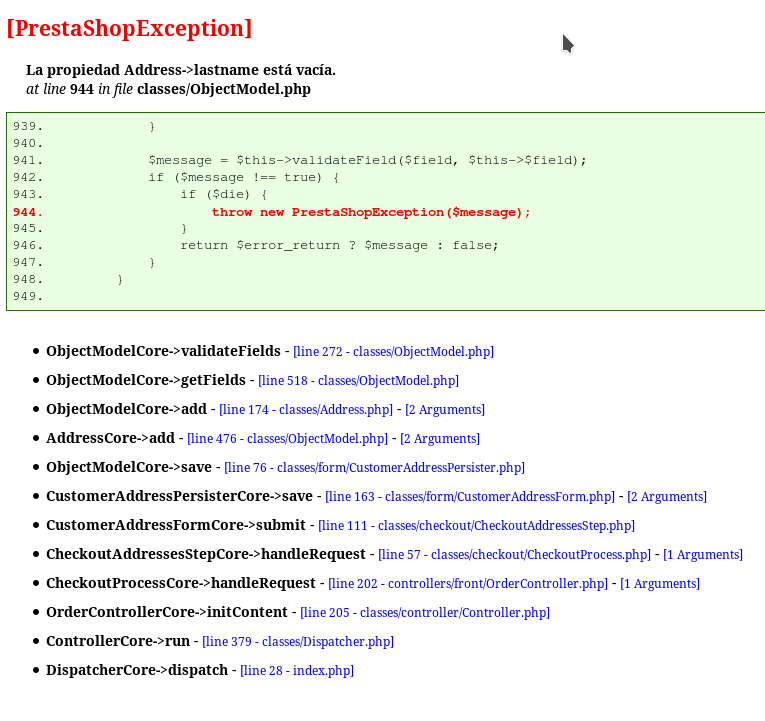 Error 500 while processing user order - Configuring and using PrestaShop - PrestaShop Forums