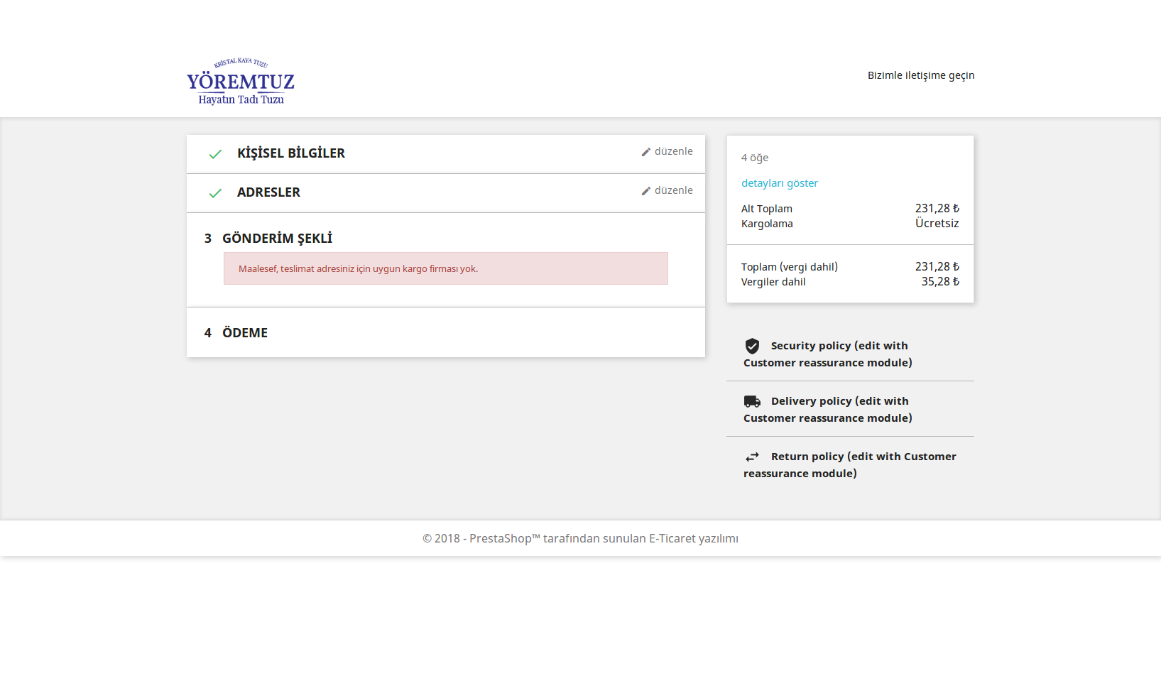 Header And Footer Not Shown In The Checkout tpl Page General Topics