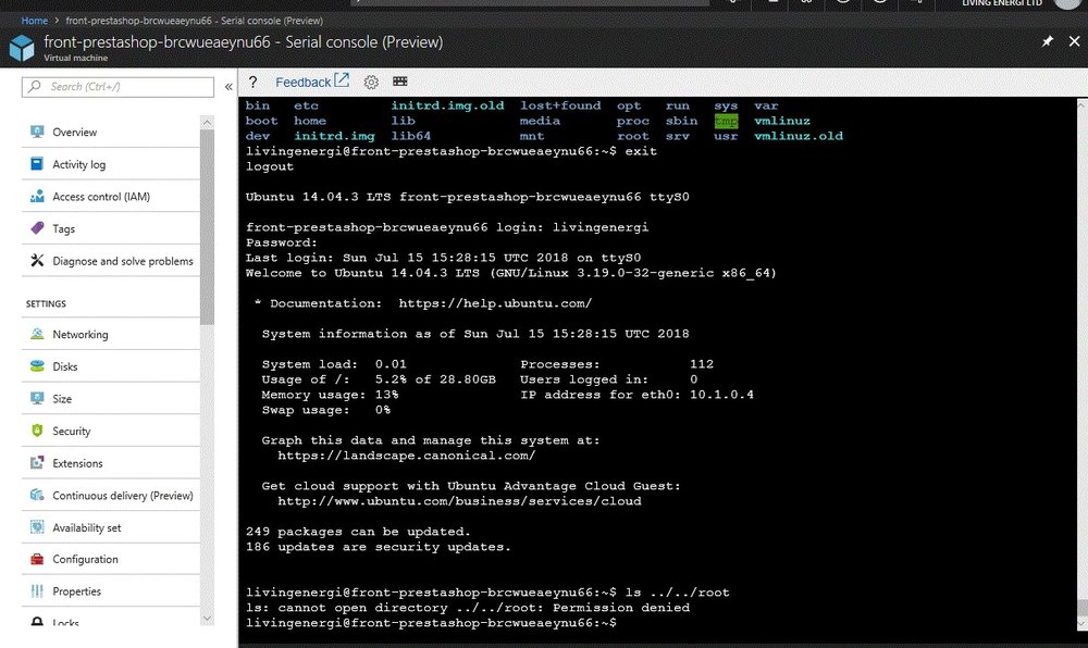 after using "PrestaShop Advanced Template" on Azure - cannot connect to back office - General ...