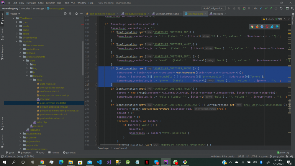 Contexterrorexception Notice Undefined Offset 0 In Smartsuppphp Line 215 Addons Modules