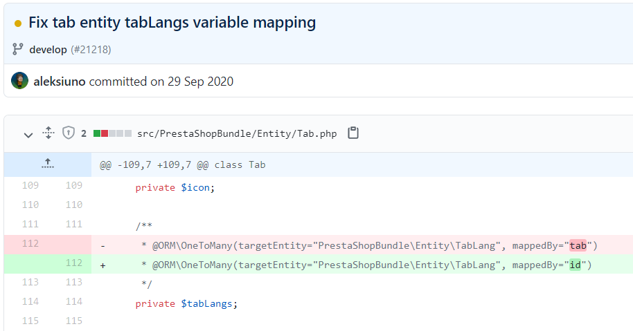 Error Mapping Prestashopbundleentitytab Configuring And Using Prestashop Prestashop Forums