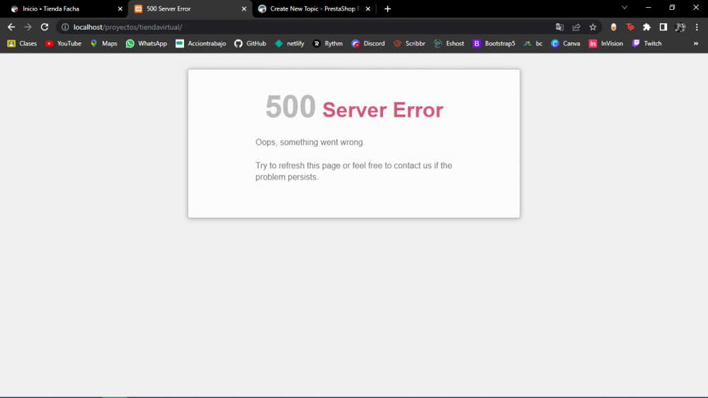 500 Server Error Oops, something went wrong. Try to refresh this page or feel free to contact us ...