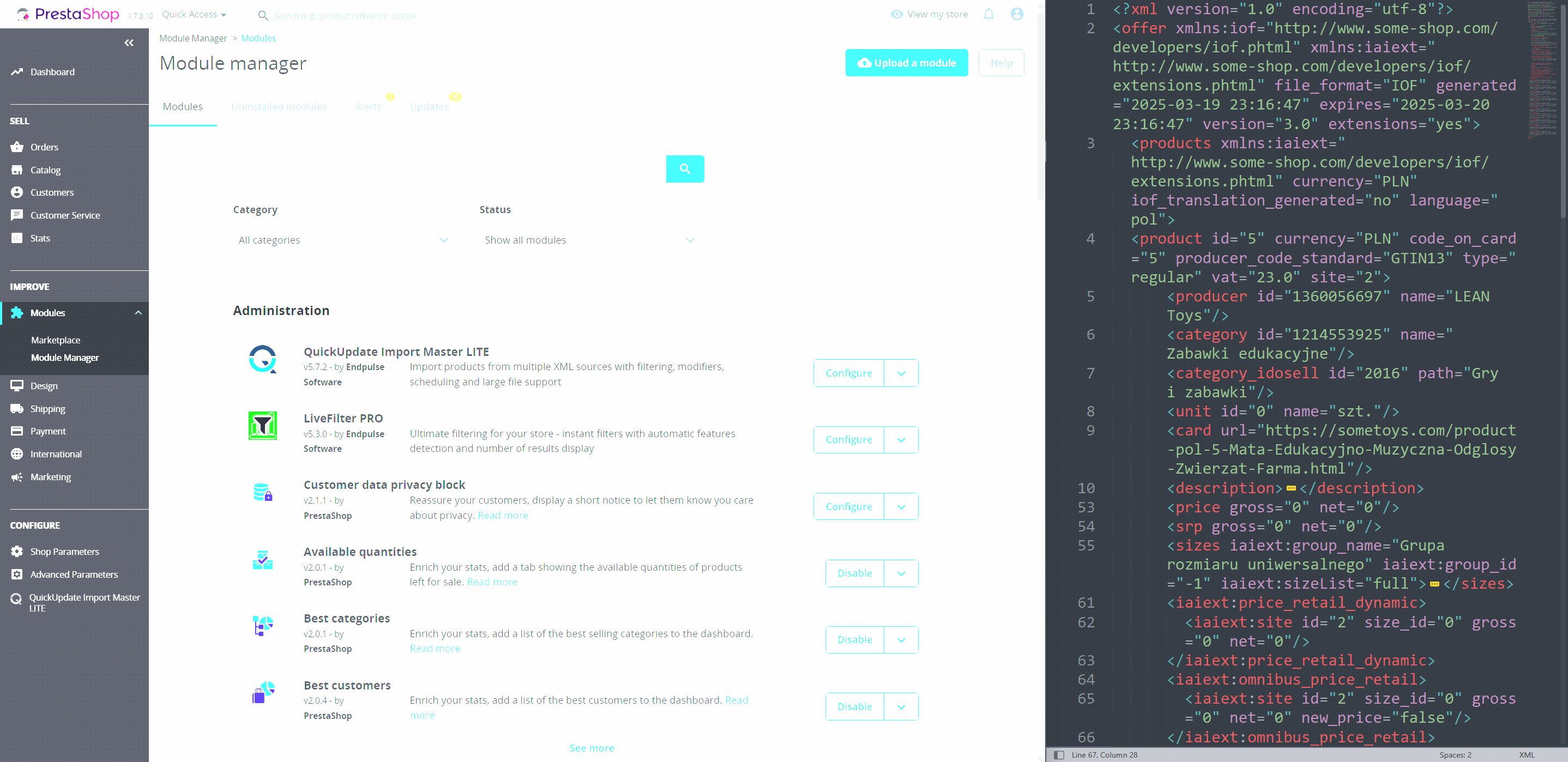 [Addon] QuickUpdate Import Master -> Import XML feeds with products with scheduling, multiple ...